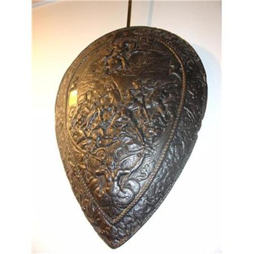 Antique Cast Iron Shield From France #2395174