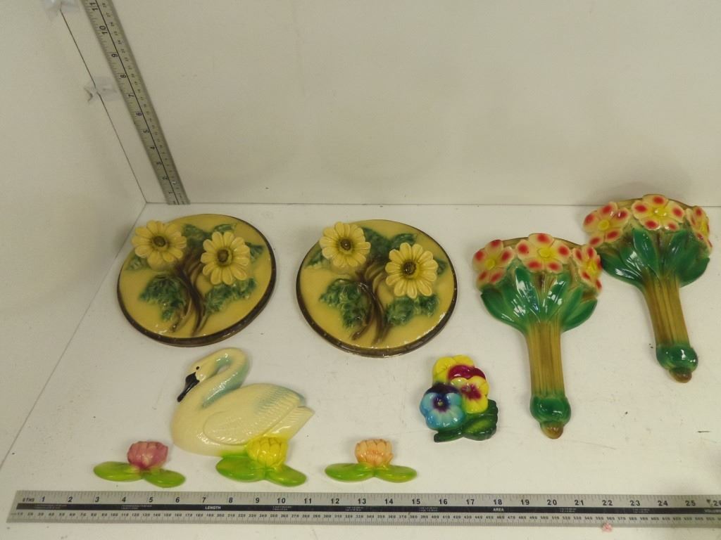 Misc. Pieces of Chalkware- Wall Art
