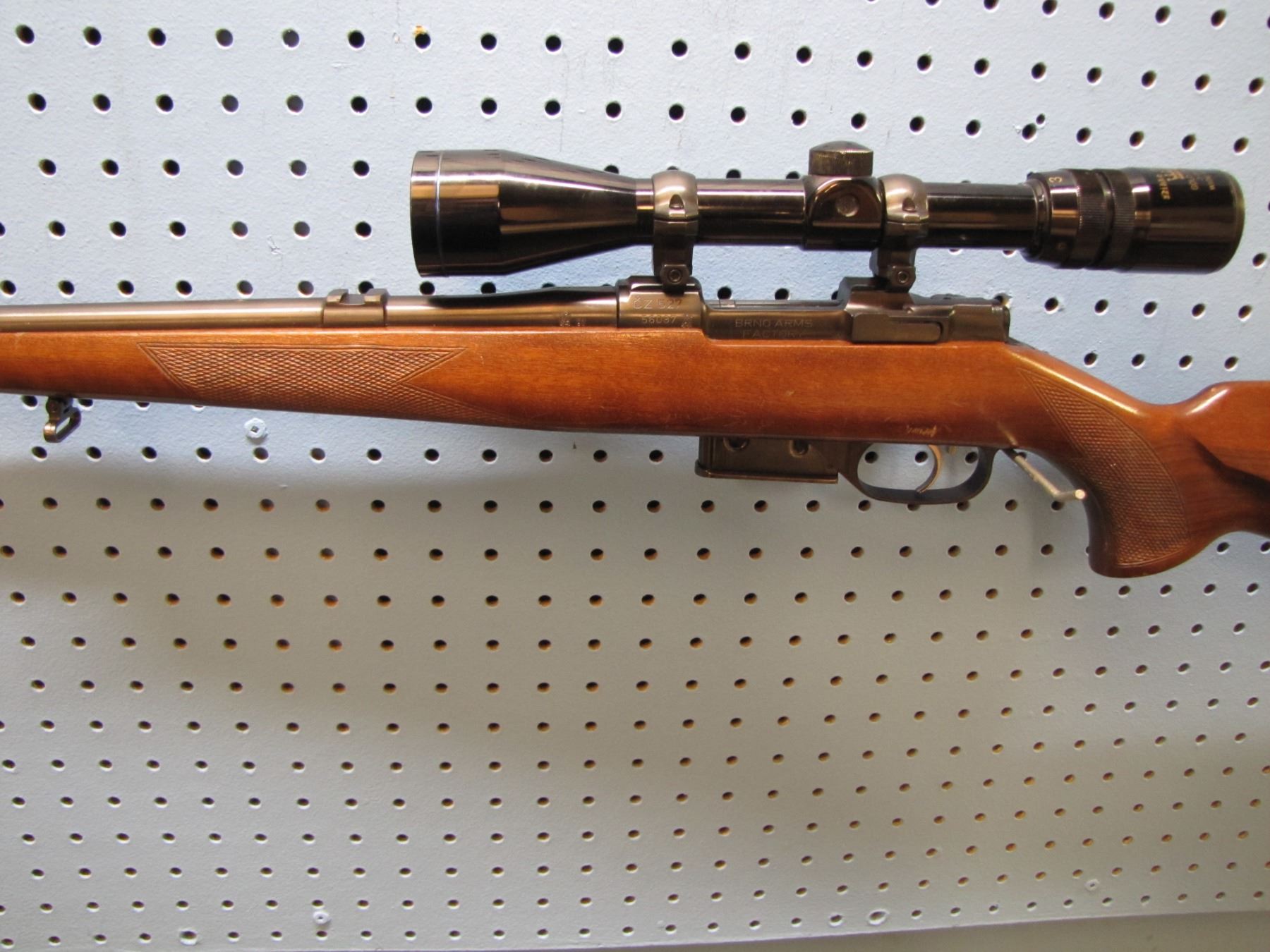 Bruno arms Factory, model CZ 527, bolt action, 22 Hornet, clip, Nikko ...