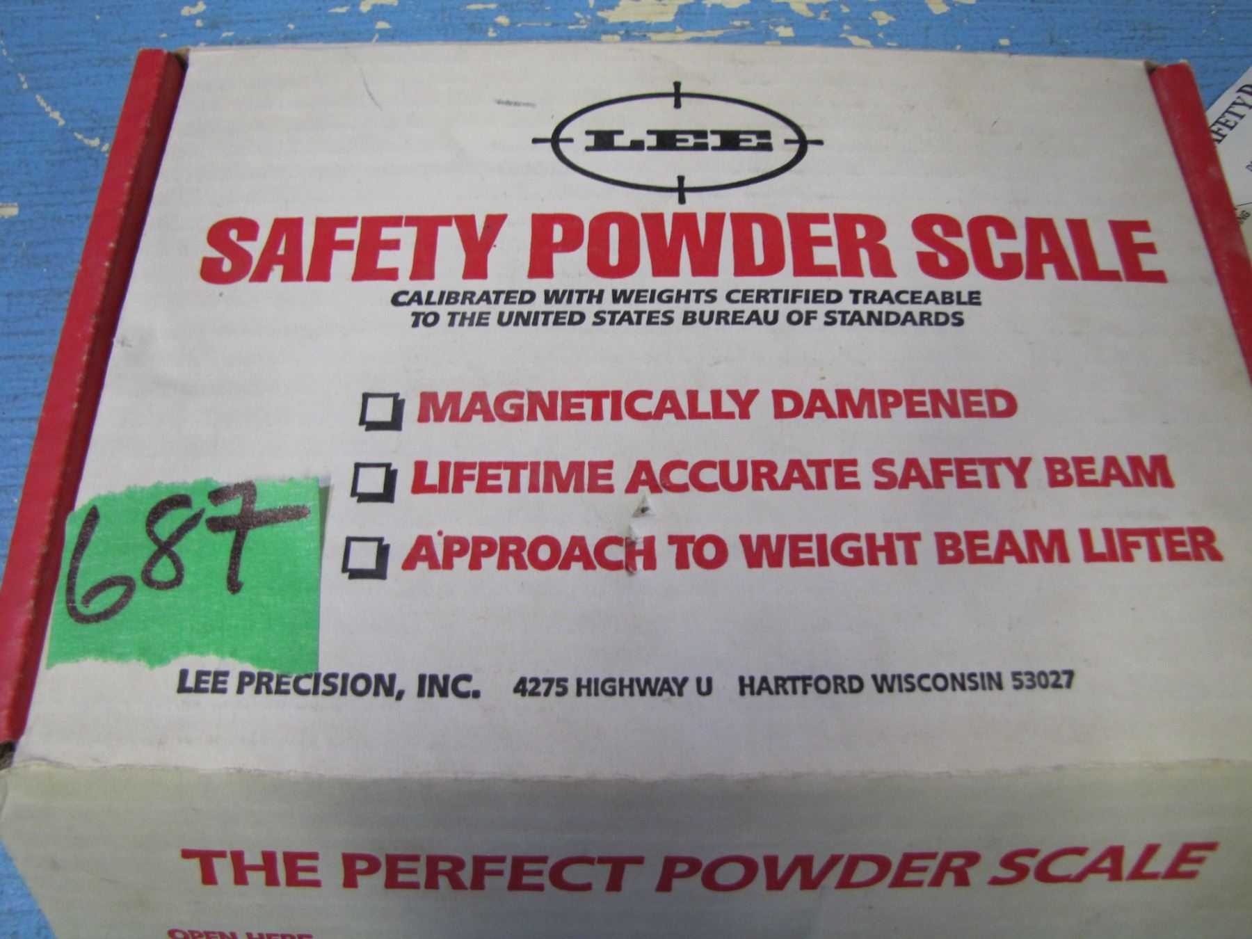 Lee safety powder scale