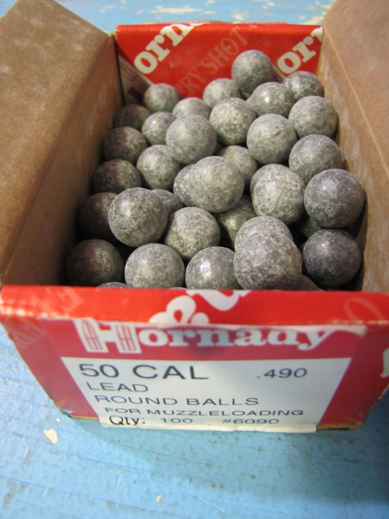 44 calibre, 36 calibre, 50 calibre, and .375 round ball bullets