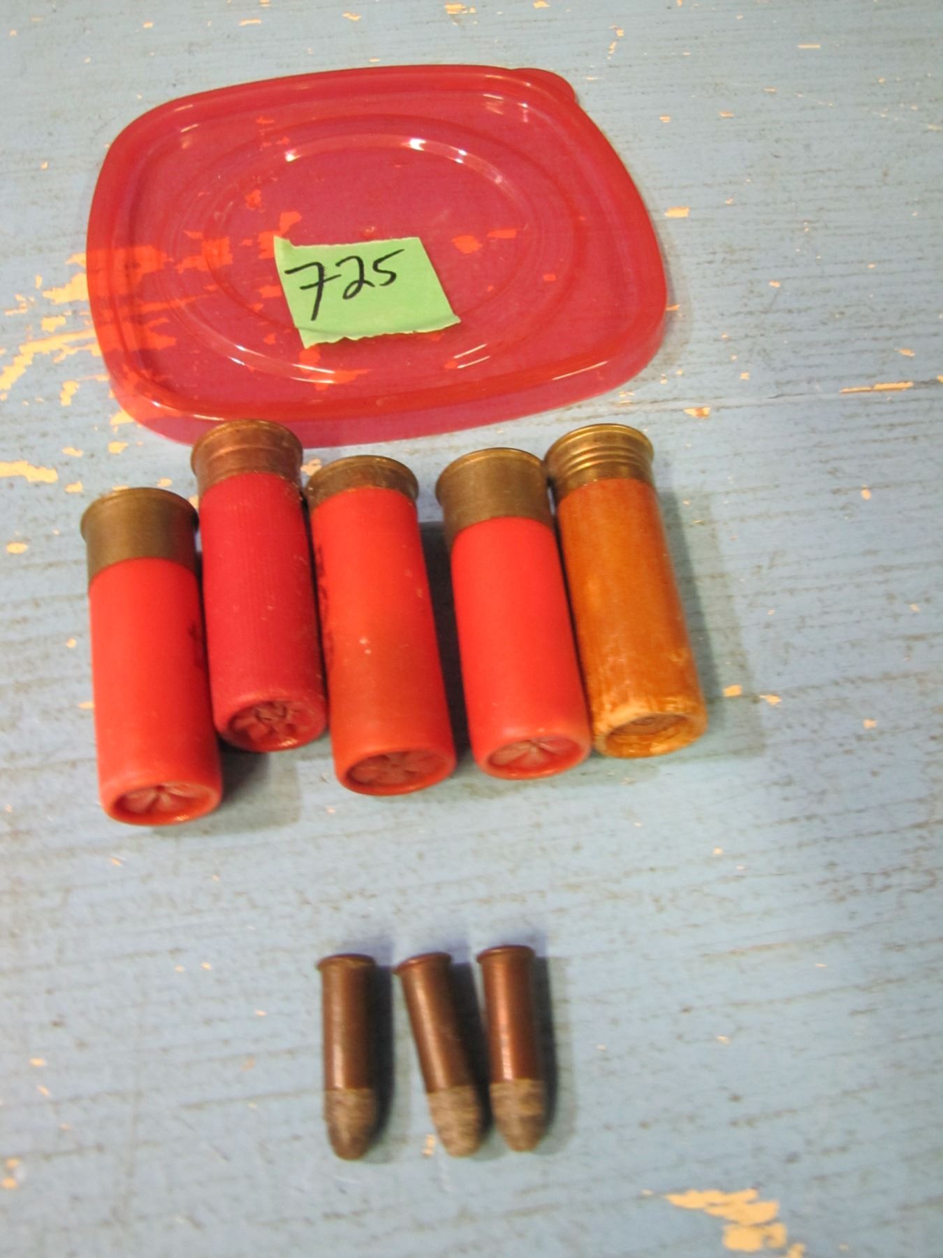 shotgun shells 12-gauge and 32 rimfire ammunition