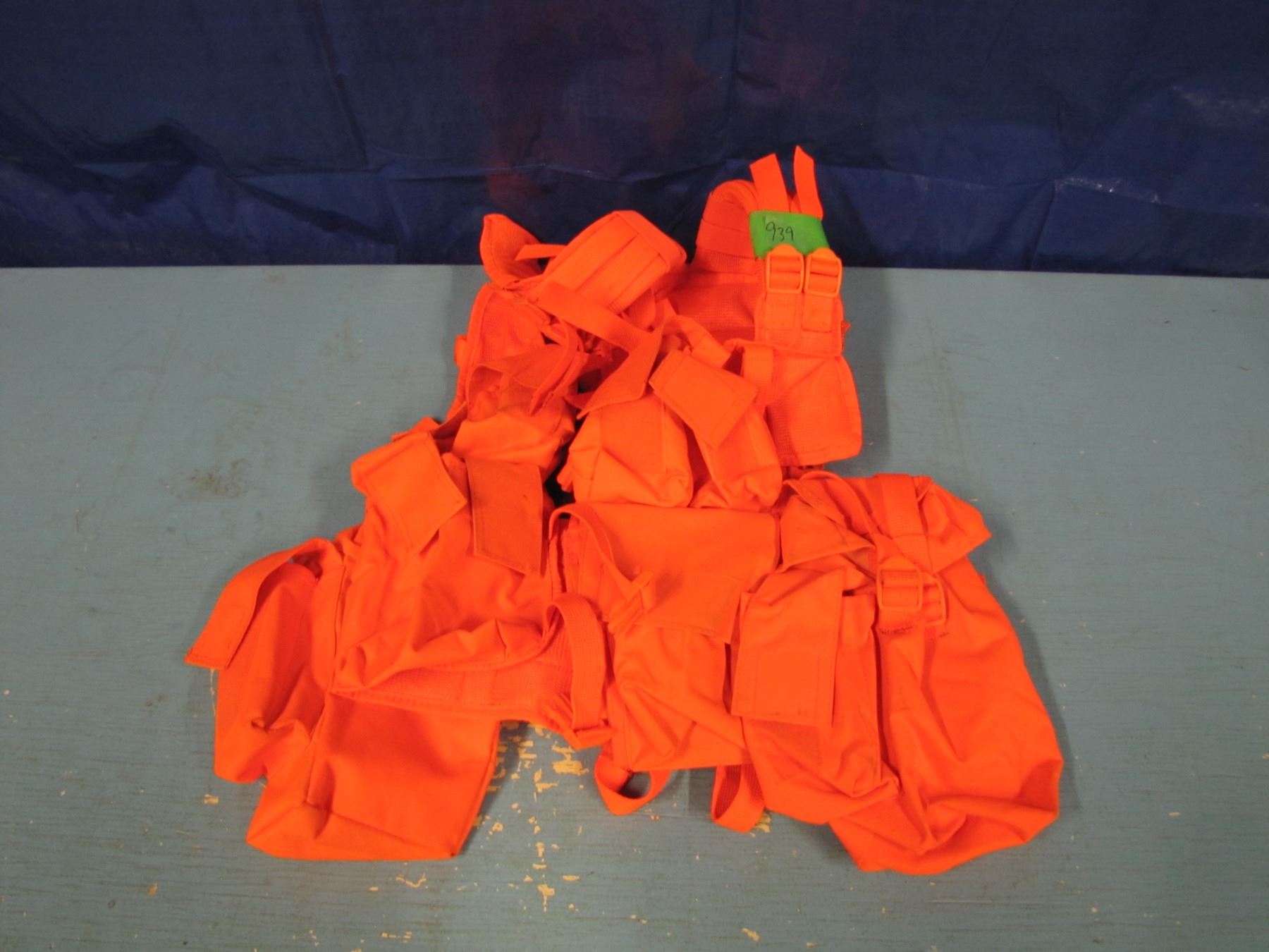 blaze orange tactical style vest