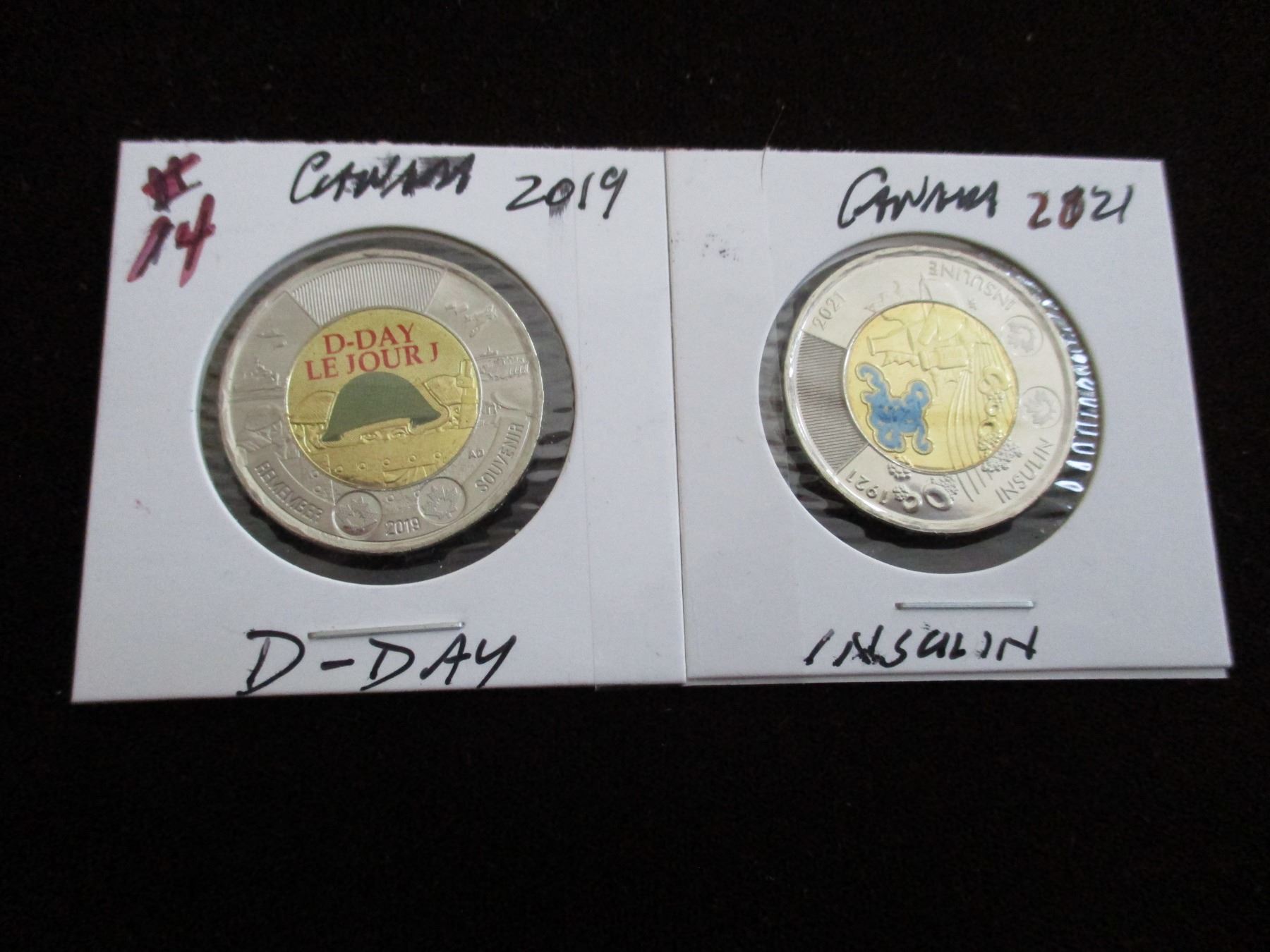 2019 D-DAY, 2021 INSULIN MINT COLORED TOONIE SET