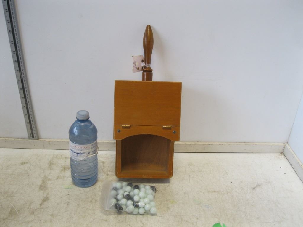 Vintage Masonic Voting Box With Marbles