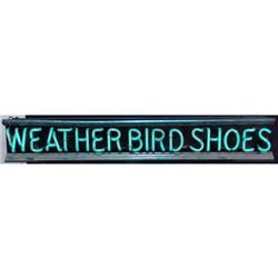 Weatherbird Shoes Neon Sign- Works 5-1/2"x34"