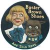 Buster Brown & Tige 10" Round Celluloid Hanging Sign