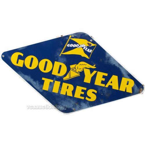 Goodyear Tires Diamond Shaped Sign 48"x27"