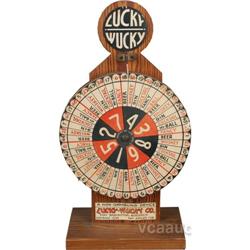 "Lucky Wucky" Roulette Wheel Trade Stimulator, 1934,