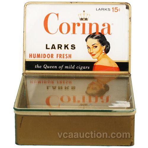 Glass & Metal Cigar Box Display Corina Larks