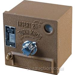 25 Cent Welcome Meter Coin Box W/ Key