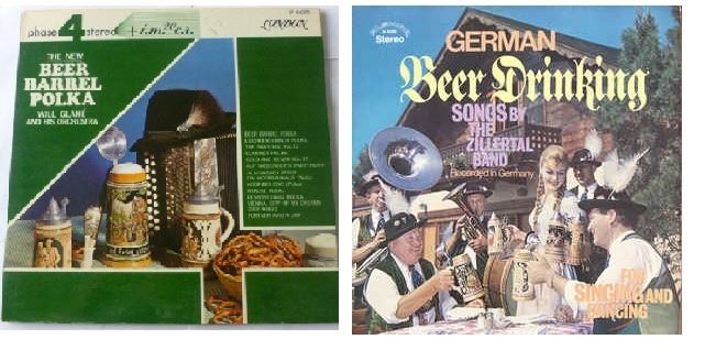 TWO German Records - Beer Barrel Polka and The Zillertal Band