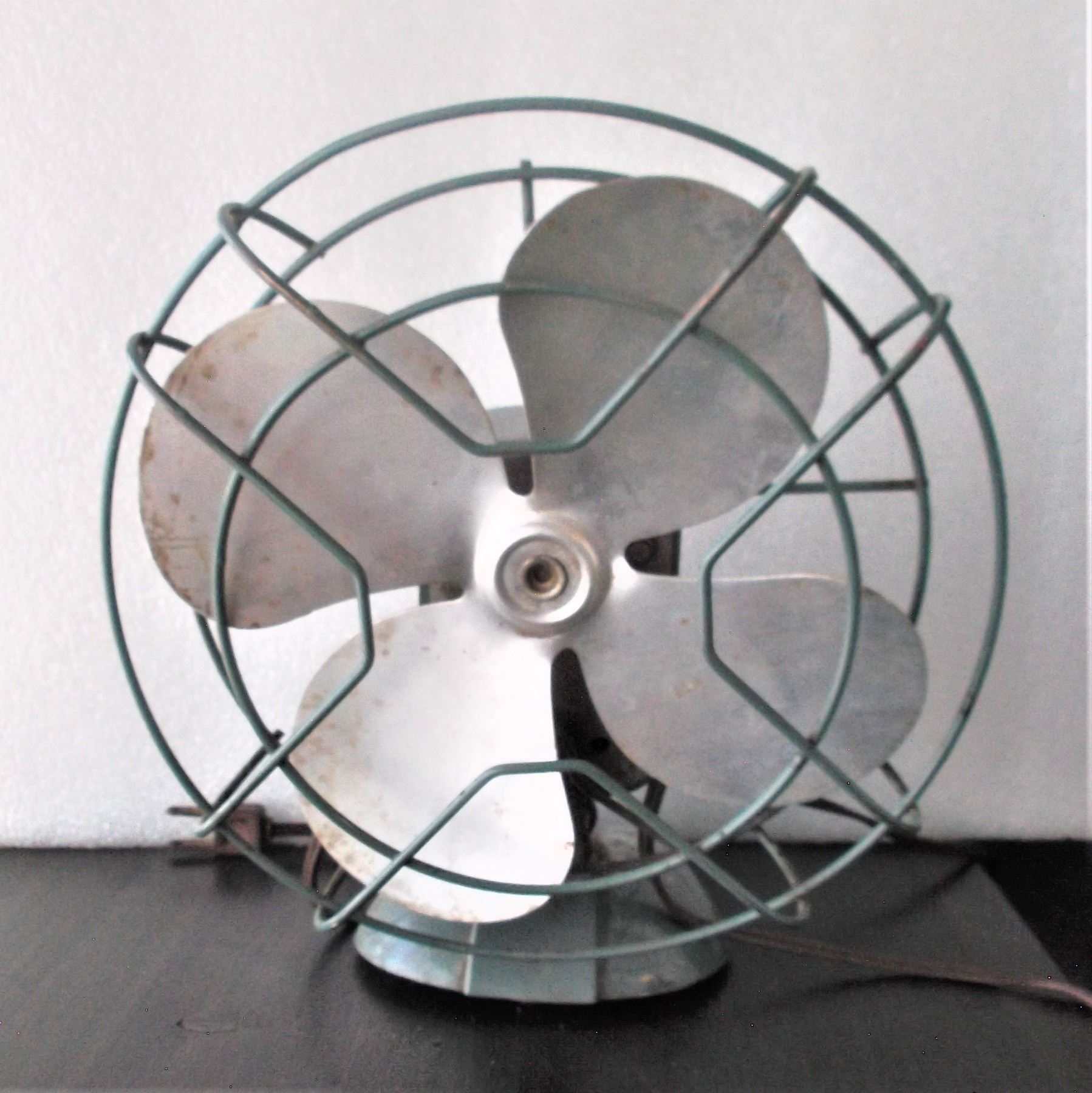 Vintage Electric Fan - Some Damage to the Rear of the Stand