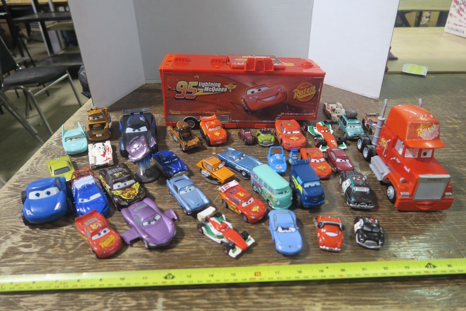Box of Used Toy Cars from Movie - Schmalz Auctions