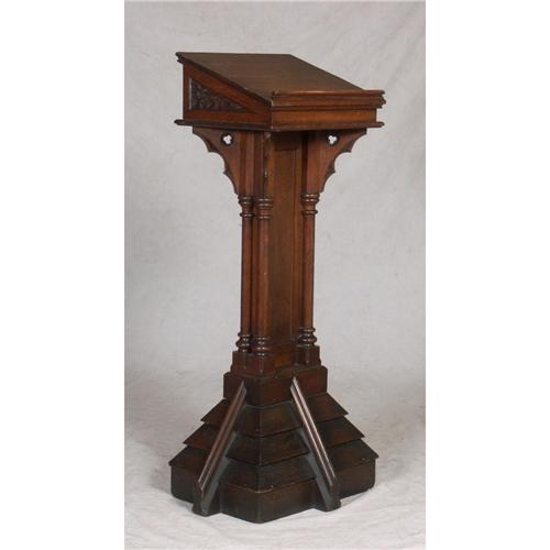 ANTIQUE ENGLISH VICTORIAN OAK CHAPEL LECTERN