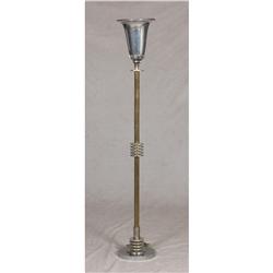 METAL ART DECO MODERN TORCHIERE FLOOR LAMP
