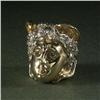 MEDUSA LADY'S RING SET WITH DIAMONDS 14K GOLD