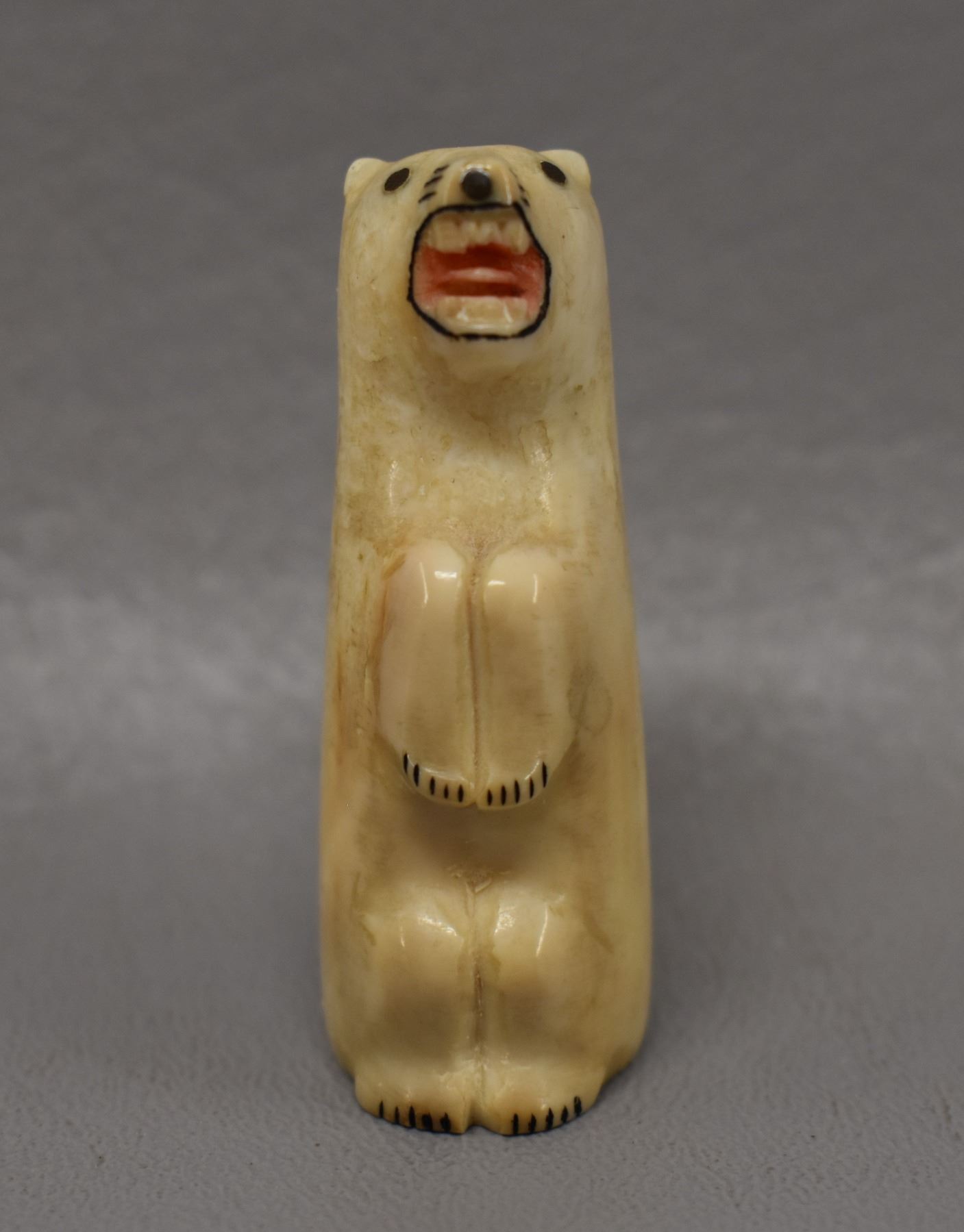 NATIVE AMERICAN ESKIMO IVORY BEAR