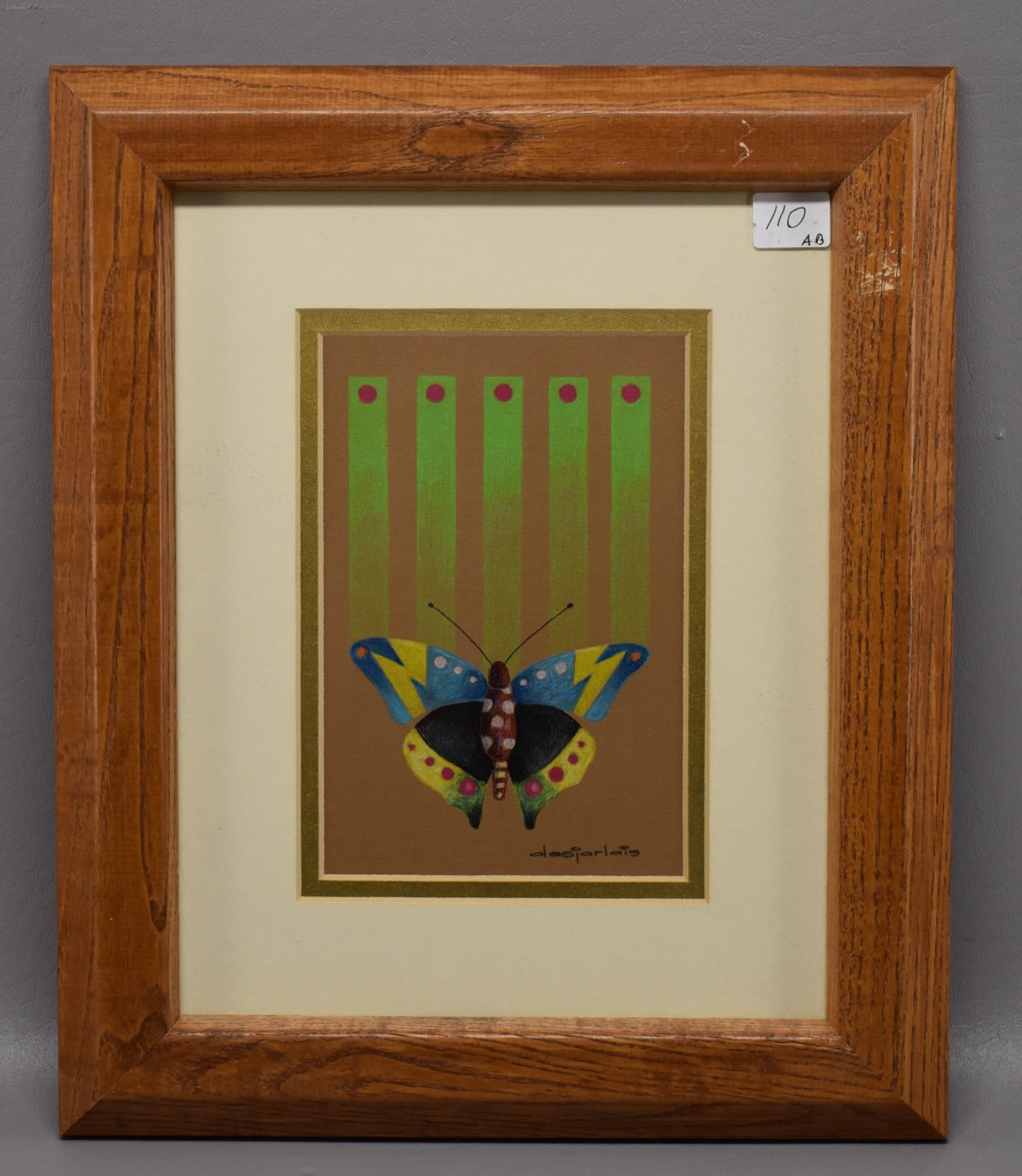 NATIVE AMERICAN CREE PAINTING BY DESJARLAIS