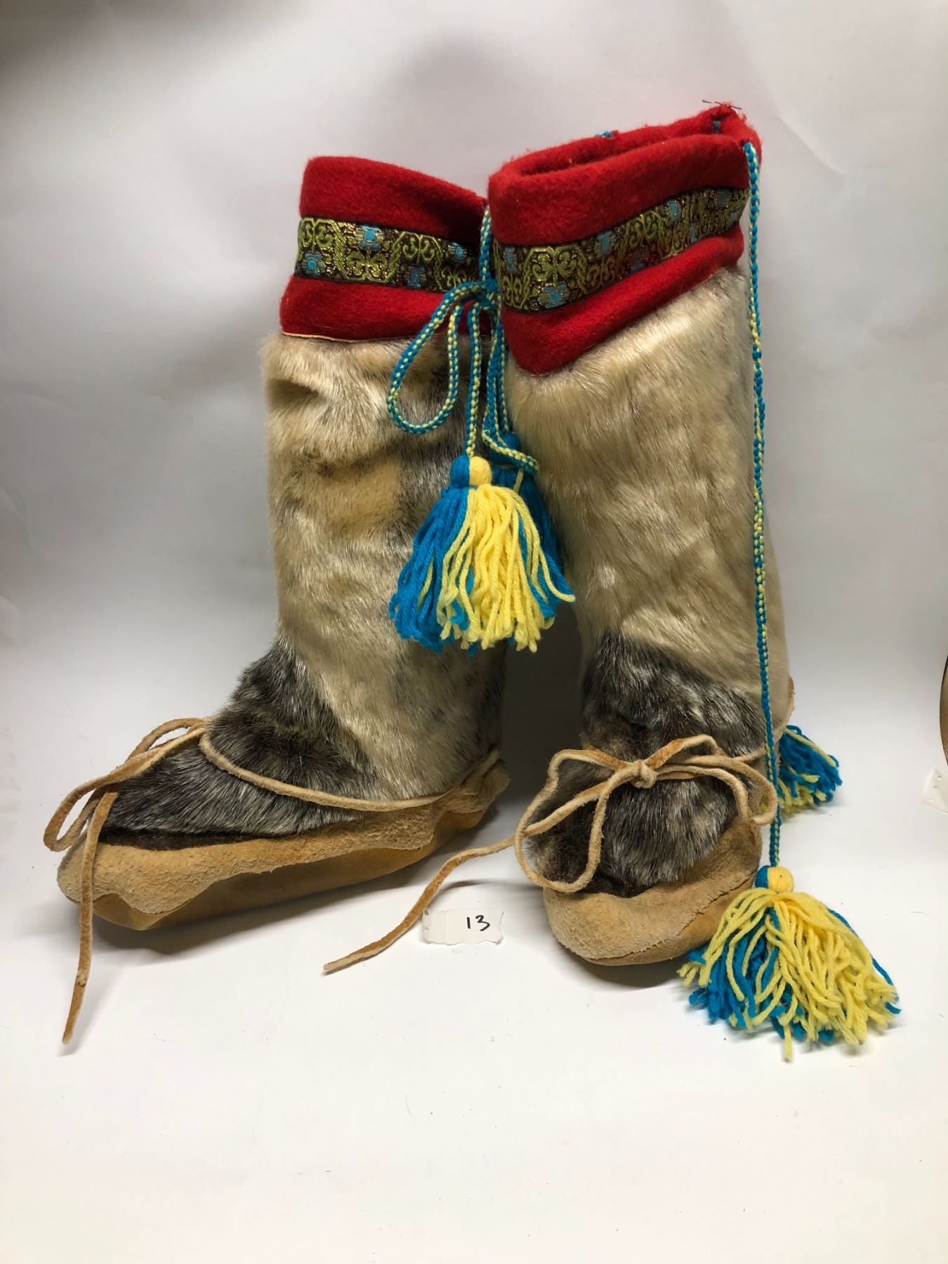 First Nations Footwear Mukluks - Foot 11"x4" Height 14"