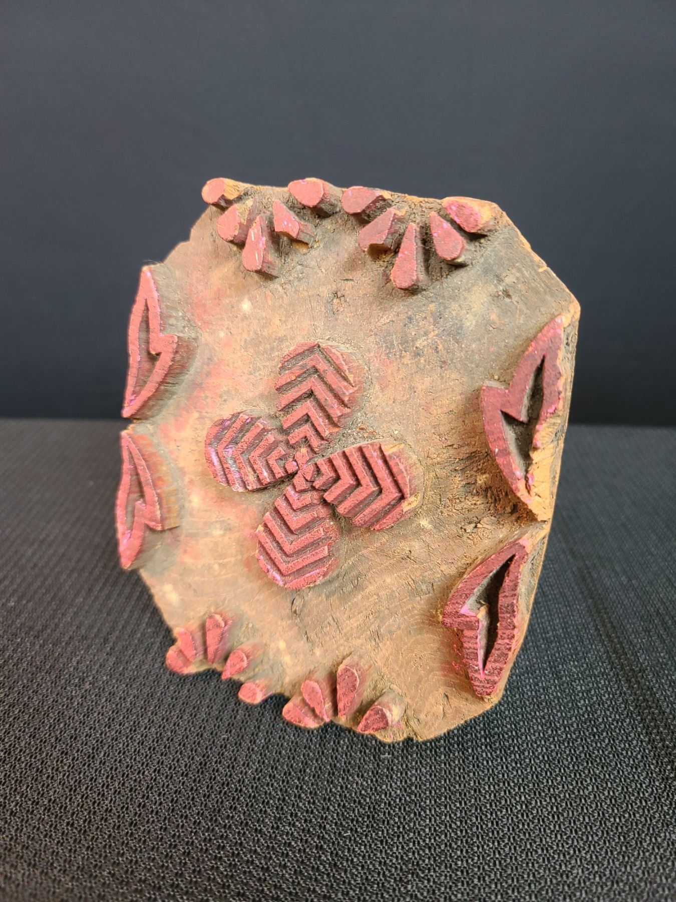 India Hand Carved Wooden Ink Block