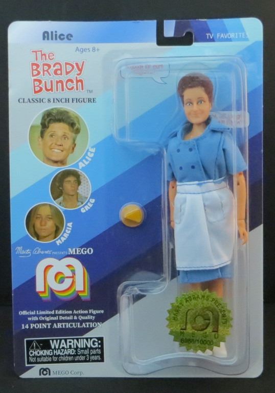 New The Brady Buch Alice 8" Limited Figure
