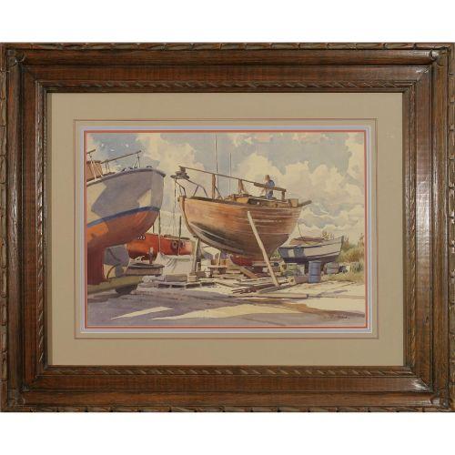 David Burley. Watercolor.