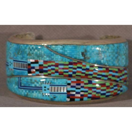 Zuni Indian Micro Inlay Bracelet