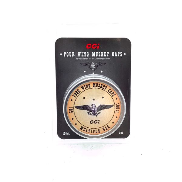 CCI Four Wing Musket Caps, 100 Quantity, New