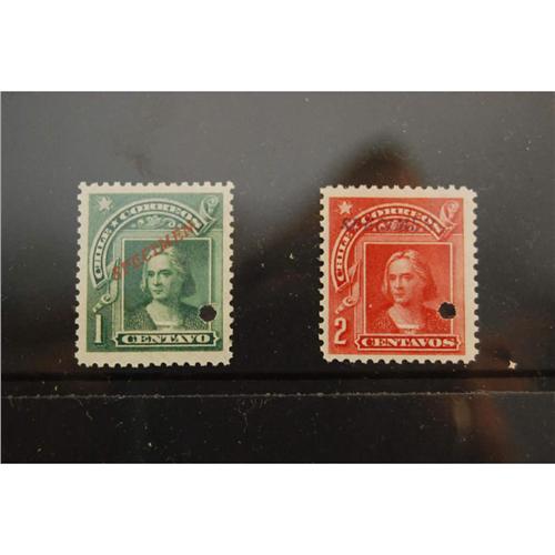 76 Chile Correos Specimen Stamps
