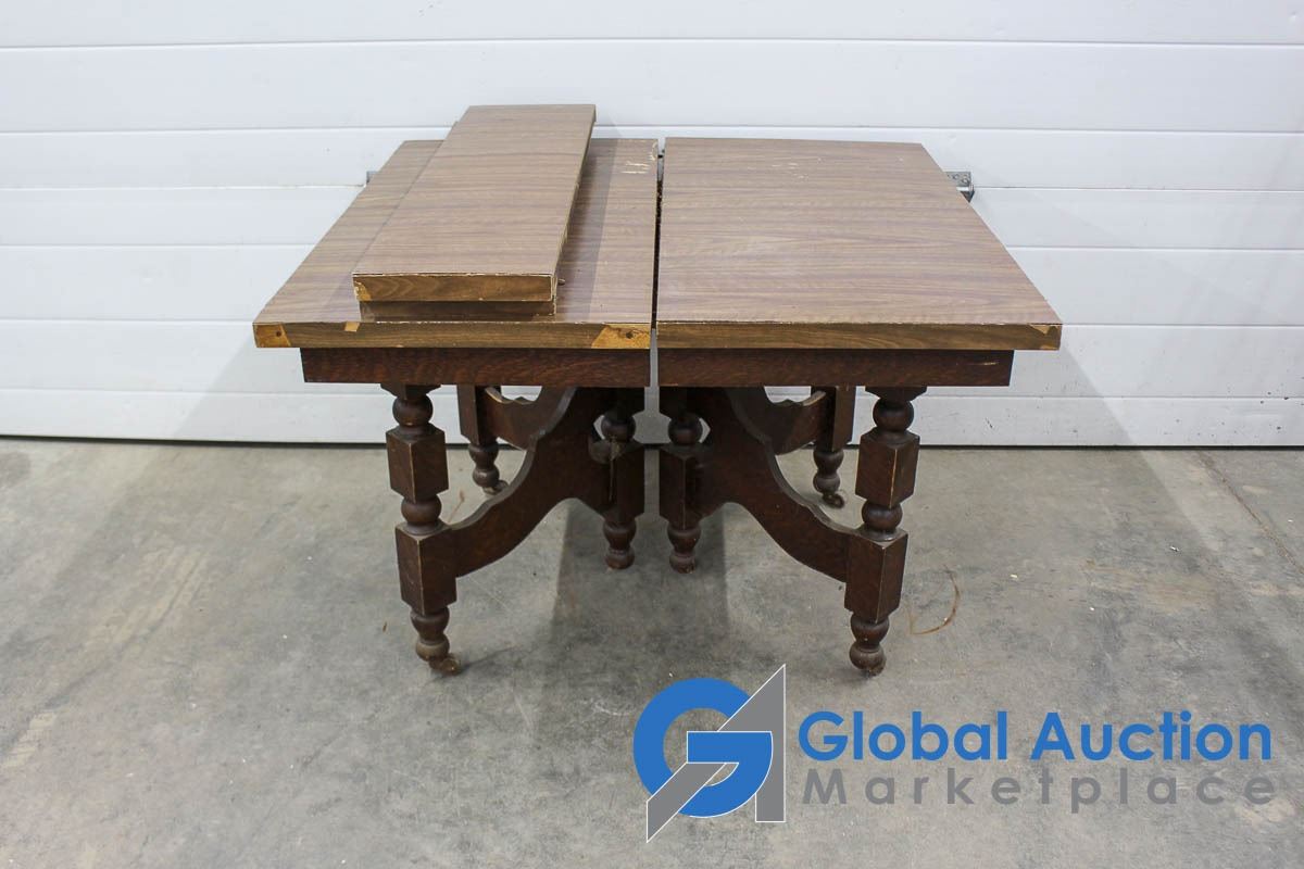 Vintage Solid Wood Table Base w/Arborite Top