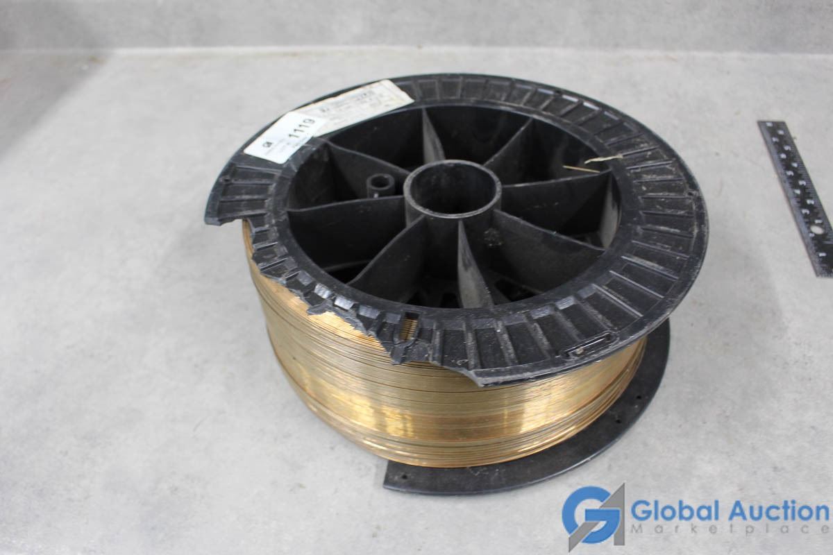 Partial Spool of Techniweld 0.035" Brass Mig Welding Wire