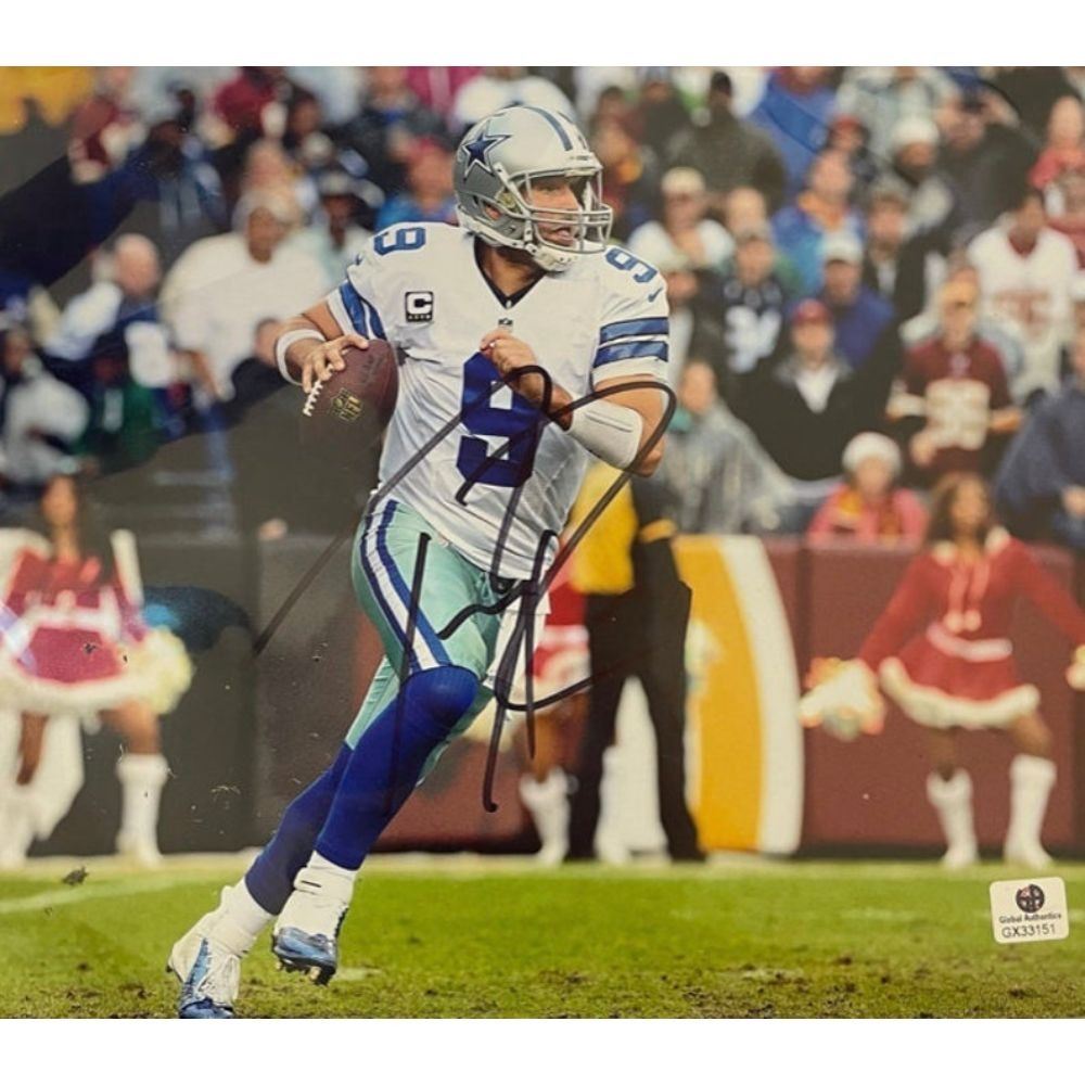 Signed Tony Romo. Dallas Cowboys Photograph