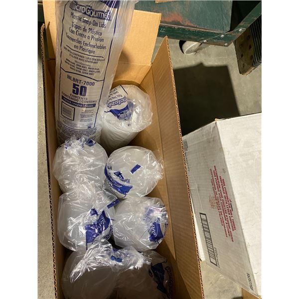 Plastic snap on lids 2 cases
