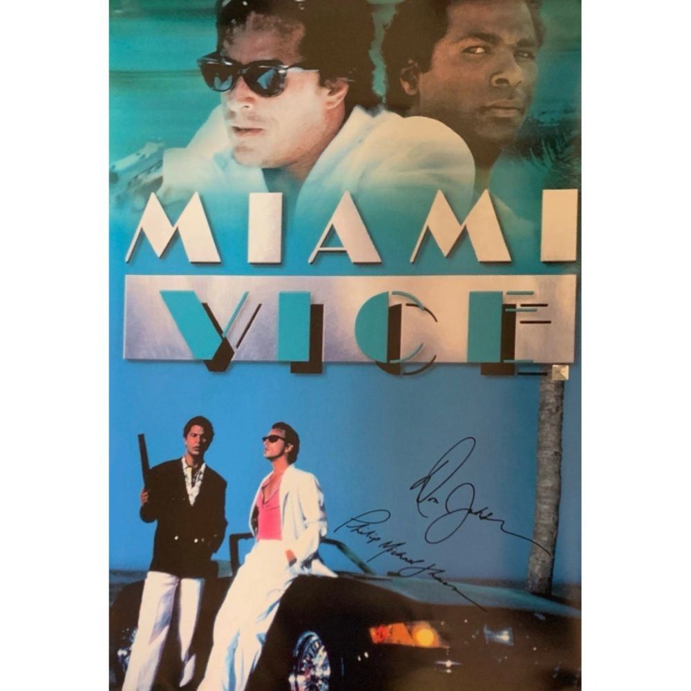 Signed Miami Vice TV Series (1984-1990) Poster