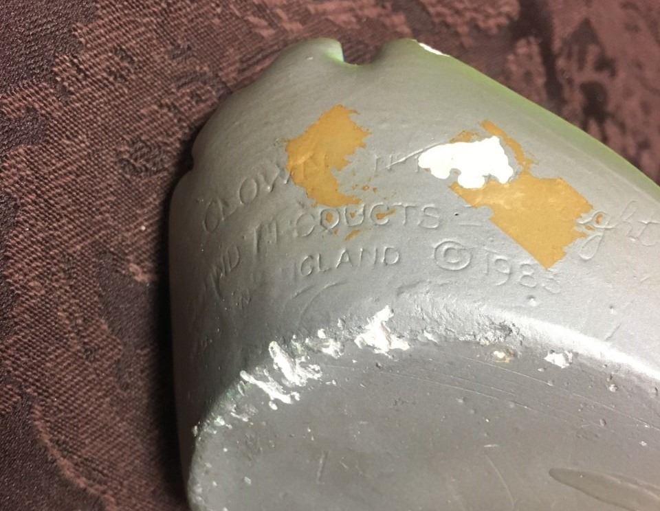 Vintage Bossons Clown Head Wall Mask, No.1 Legend Products England 1983