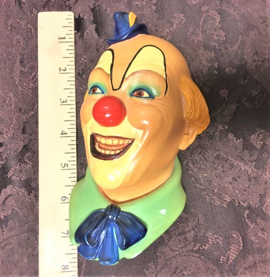 Vintage Bossons Clown Head Wall Mask, No.1 Legend Products England 1983