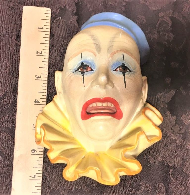 Vintage Bossons Clown Head Wall Mask, No.4 Legend Products England 1983