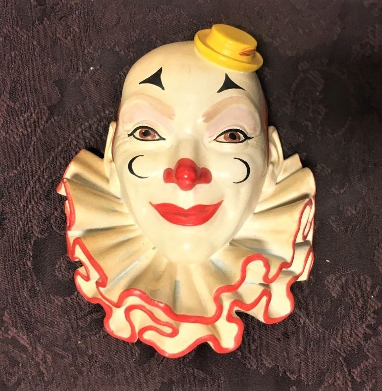 Vintage Bossons Clown Head Wall Mask, No.2 Legend Products England 1983
