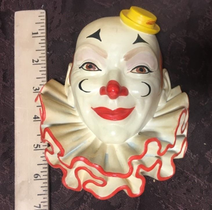 Vintage Bossons Clown Head Wall Mask, No.2 Legend Products England 1983