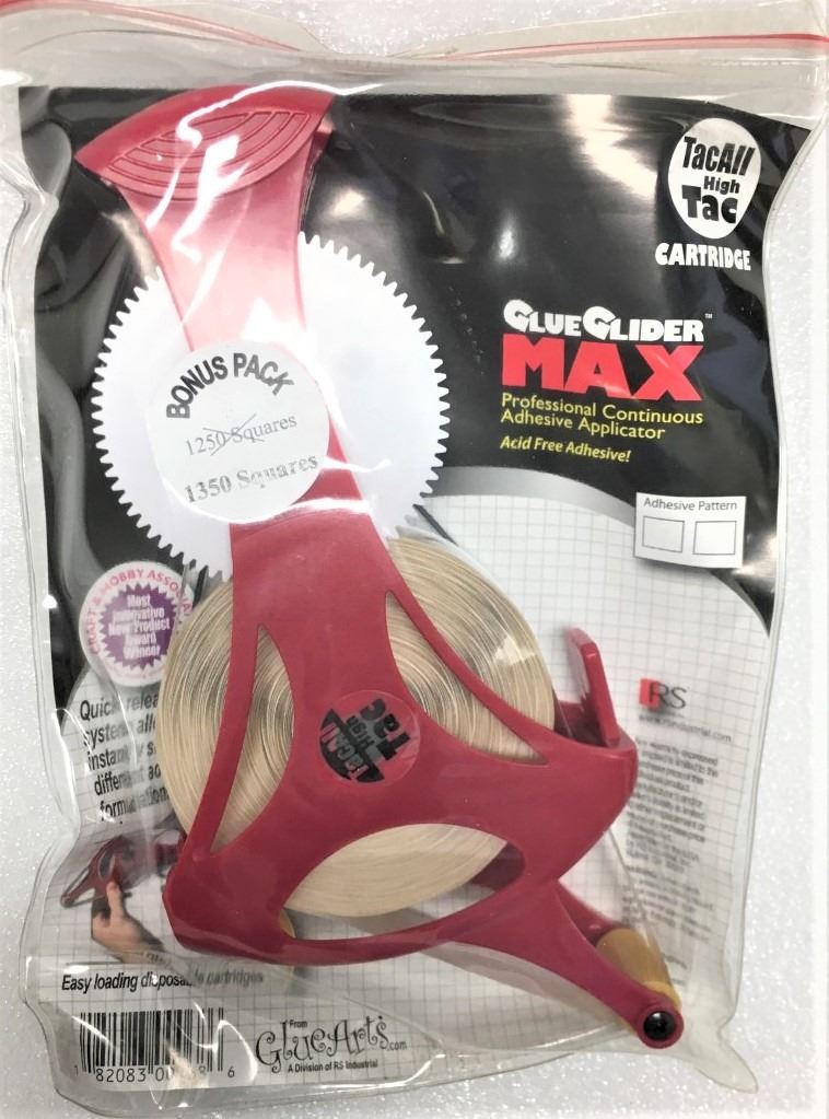 Glue Arts Glue Glider Max Adhesive Applicator, 1 Inch , Perma Tac