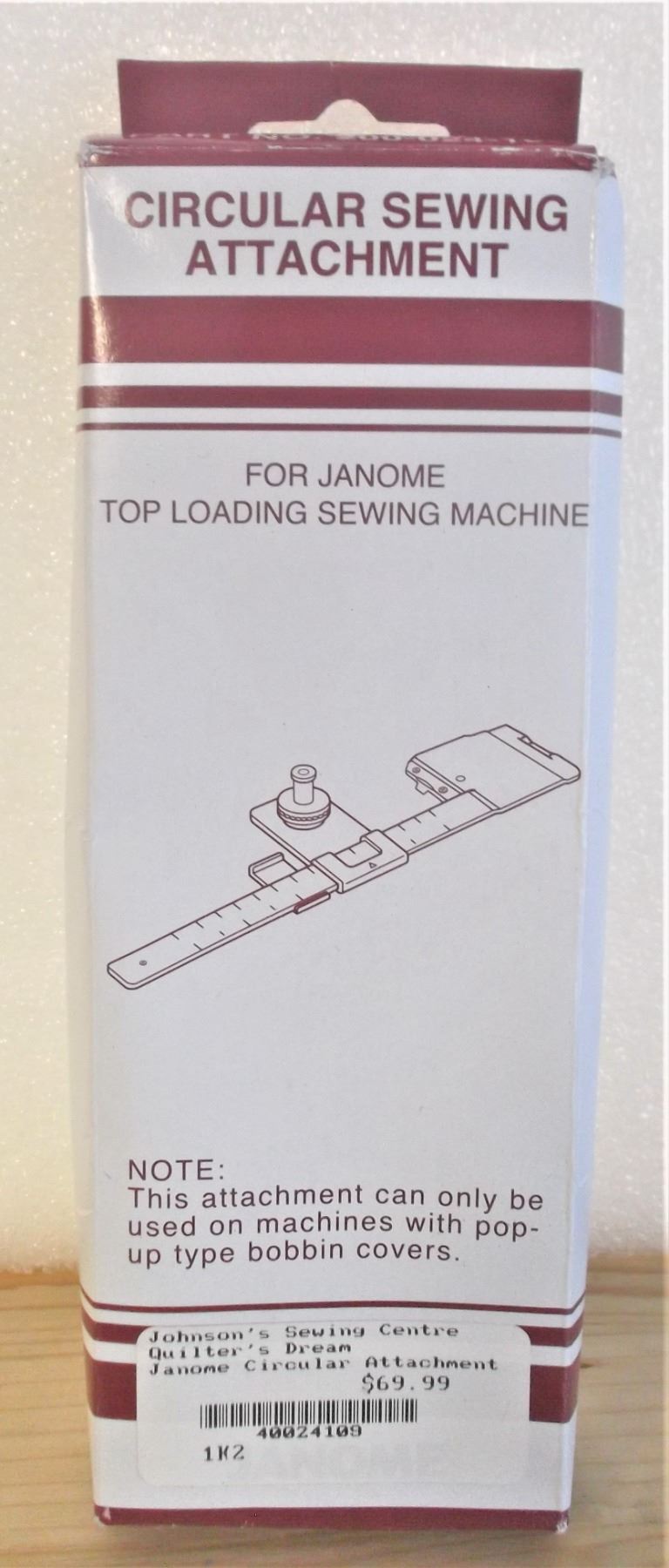 Janome Top Loading Sewing Machine Circular Attachment
