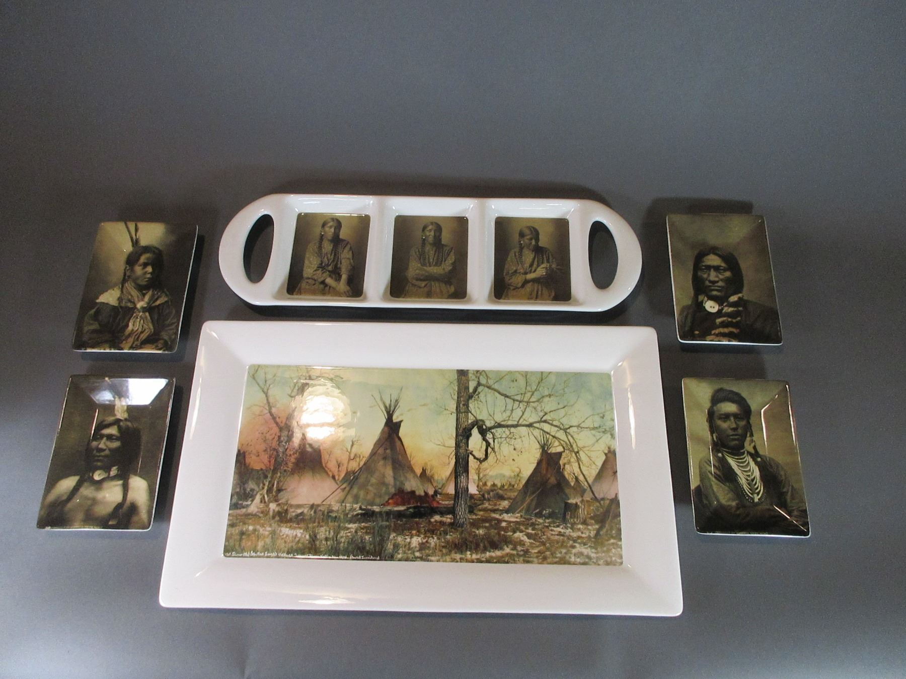 6 Piece Set Of Western Ware Serving Platters- LA Huffman Photos- All ...