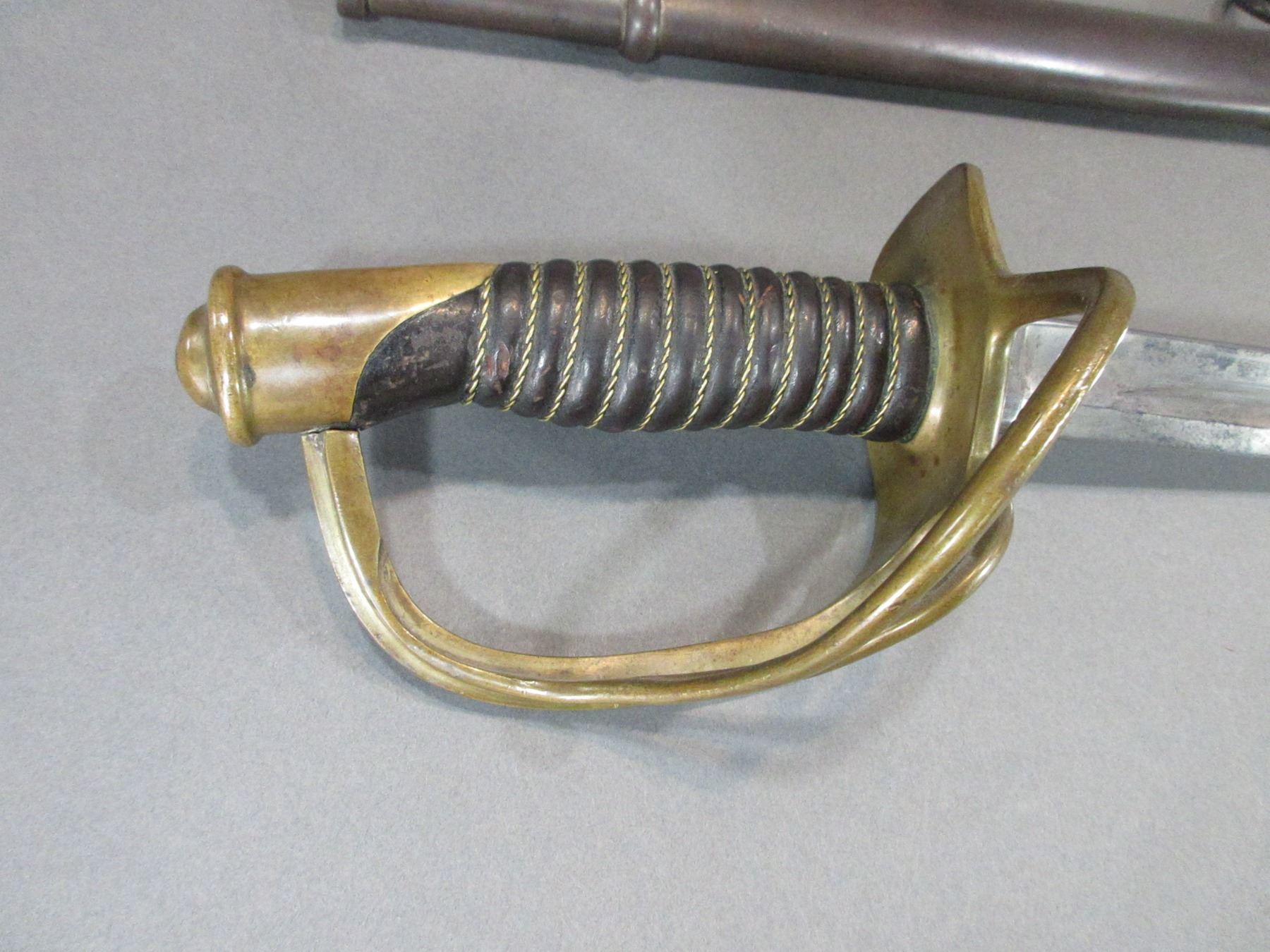 Marked US DFM 1864 Sword- Emerson And Silver Trenton NJ- 35" Blade- 6 ...