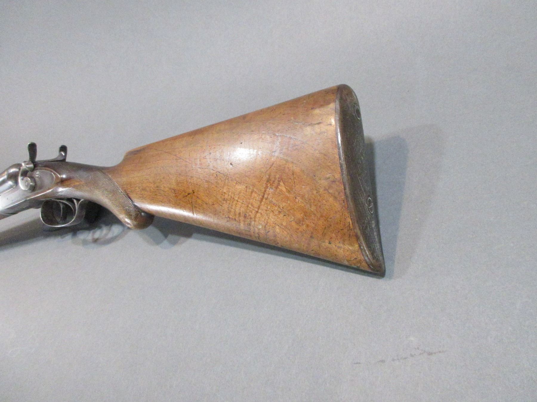 Belgium Made JB Clement SXS Damascus Shotgun- 12ga- 30" Barrels ...