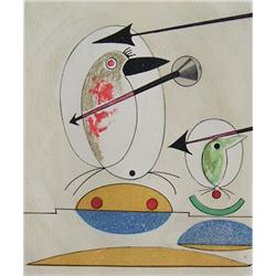 MAX ERNST Etching Surrealism Collage