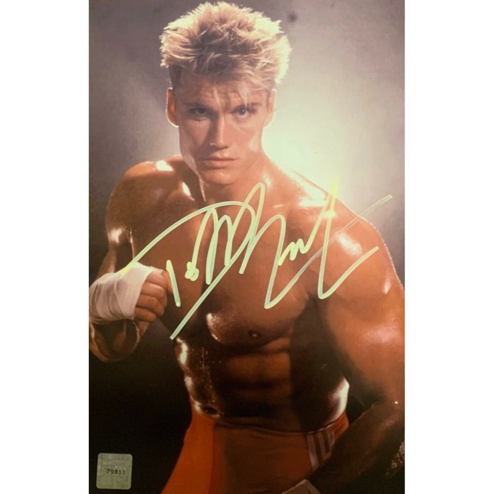 Dolph Lundgren (Ivan Drago) Signed Rocky IV Photograph