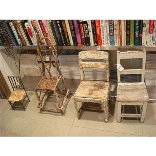 DANIEL MACK - Eel Gig Chair: Wood and mixed m