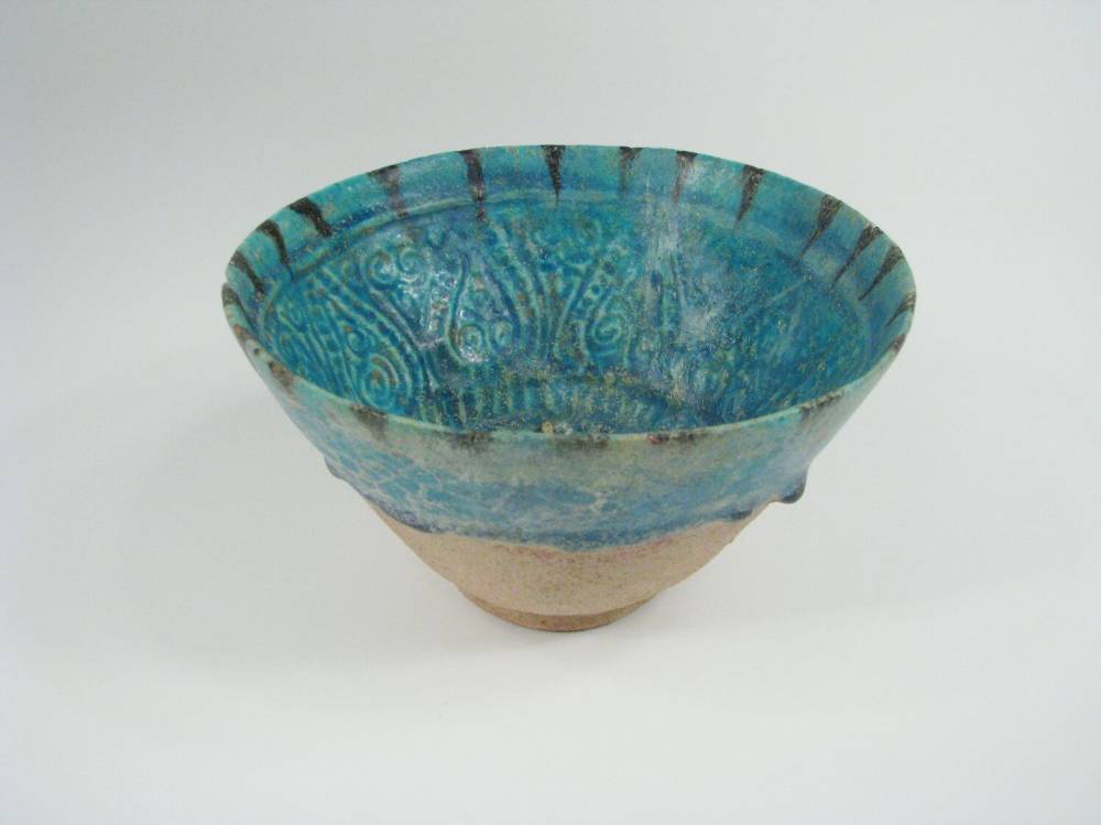 A SPLENDID KASHAN CERAMIC BOWL, c.13th Centur