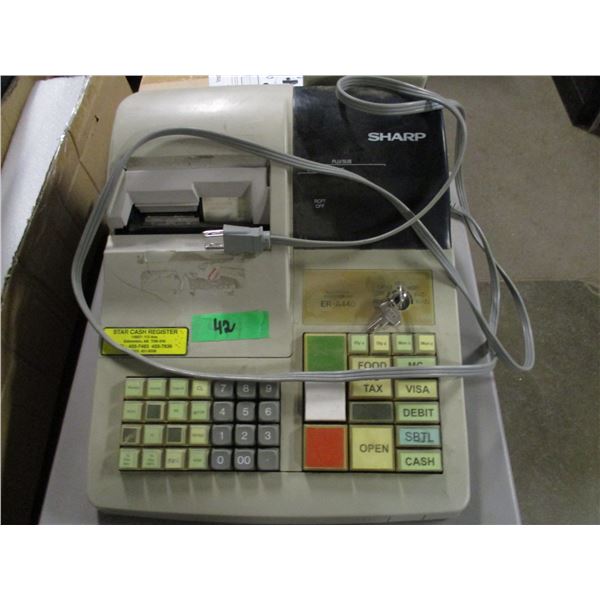 SHARP ER-A440 CASH REGISTER C/W KEYS